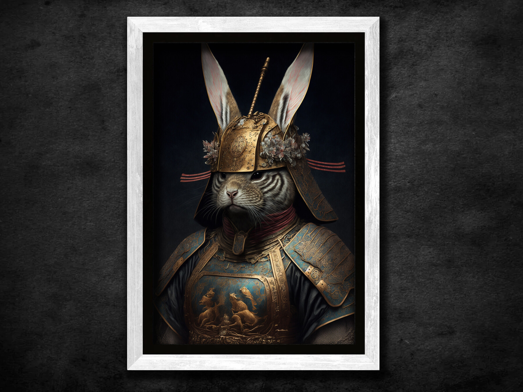 ArtStation - Japanese samurai rabbit warrior with traditional suit and ...