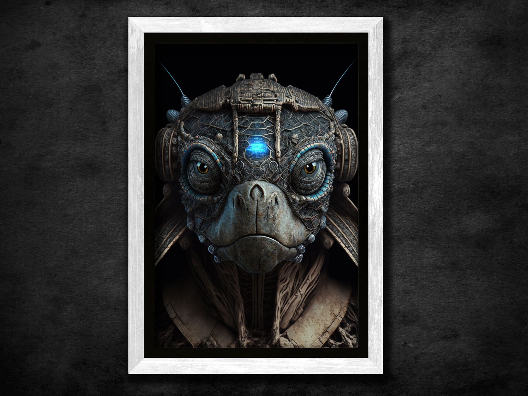 ArtStation - Cyborg humanoid turtle with bionic elements & 3d scifi ...