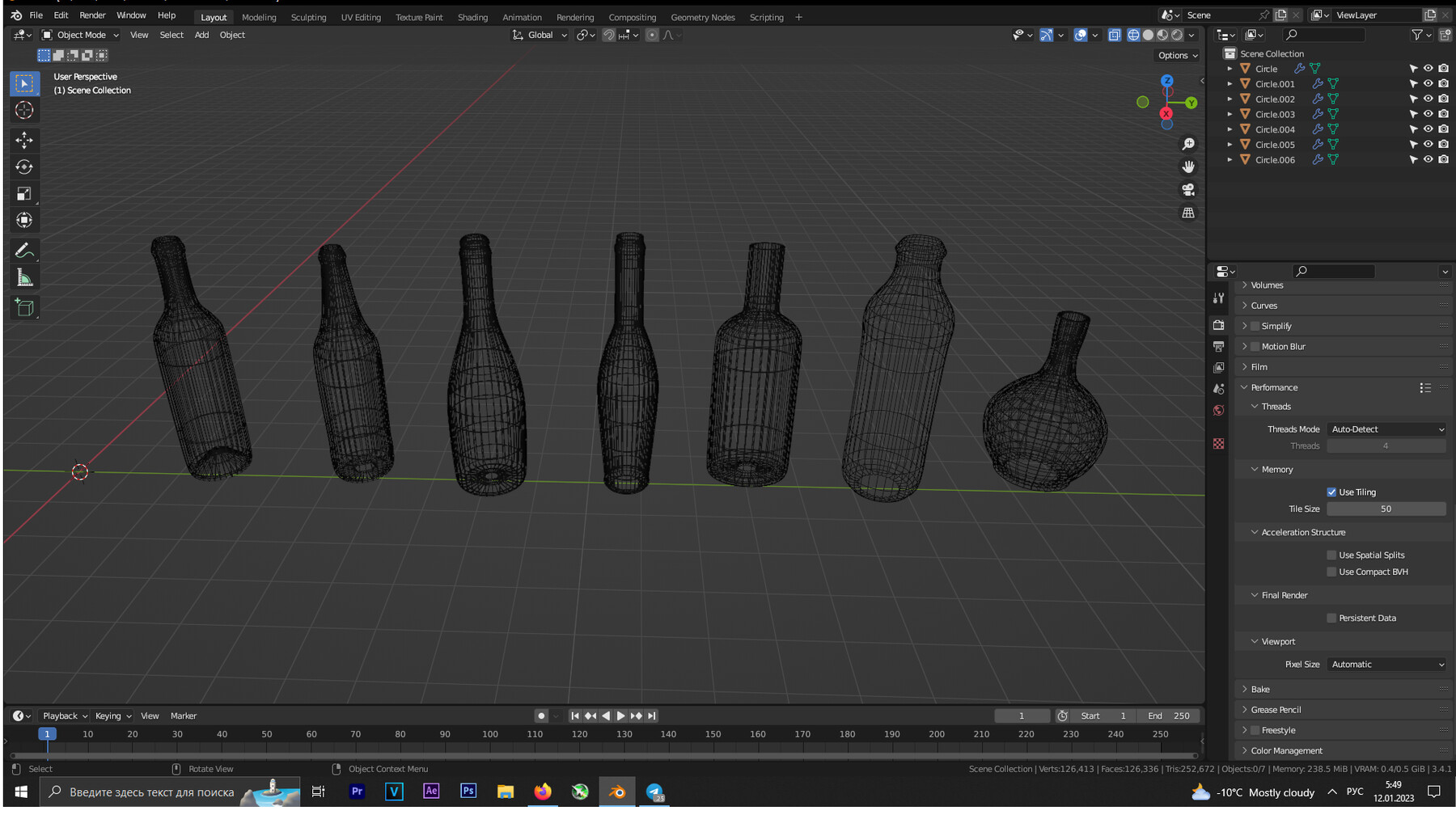 ArtStation - pack of bottles Low-poly 3D model | Game Assets