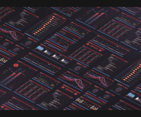 ArtStation - Animation Futuristic UI HUD Pack | Game Assets