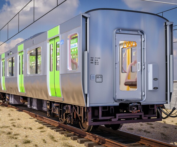 ArtStation - Yamanote Line E235 Series Locomotive - Japanese Train 3D CAD Model | Detailed ...