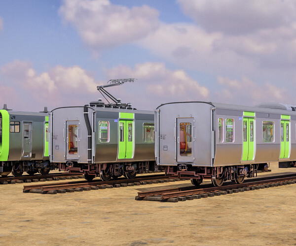 ArtStation - Yamanote Line E235 Series Locomotive - Japanese Train 3D CAD Model | Detailed ...