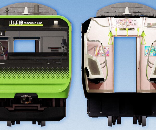 ArtStation - Yamanote Line E235 Series Locomotive - Japanese Train 3D CAD Model | Detailed ...