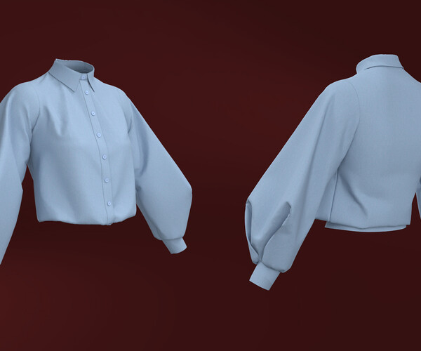 ArtStation - Top | Female | Blouse | Resources