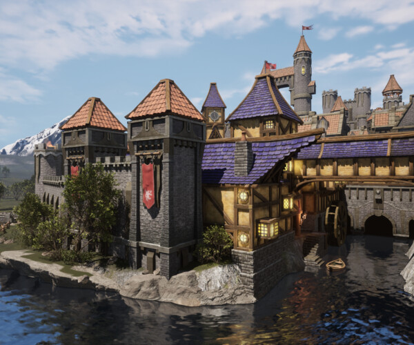 ArtStation - Blender Massive 250-Piece Modular Kitbash Castles and ...