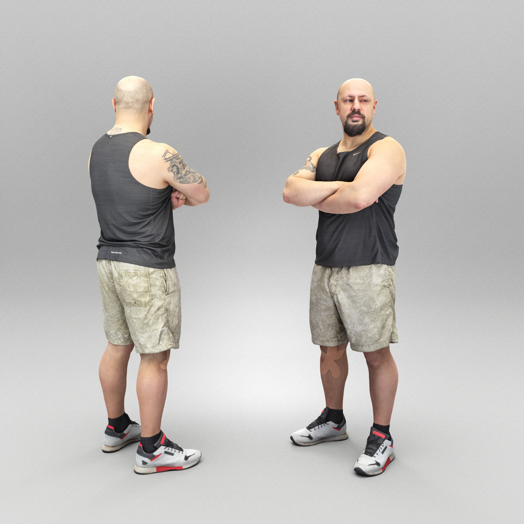 ArtStation - Strong man with crossed arms 389 | Game Assets