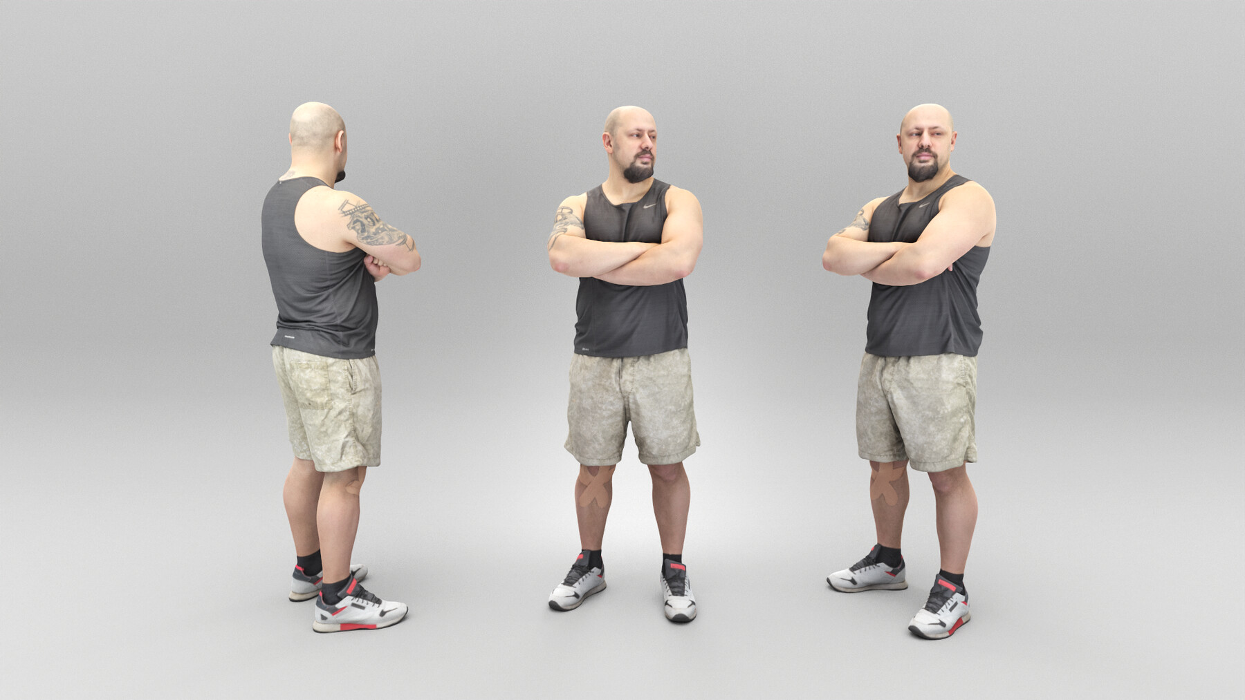 ArtStation - Strong man with crossed arms 389 | Game Assets