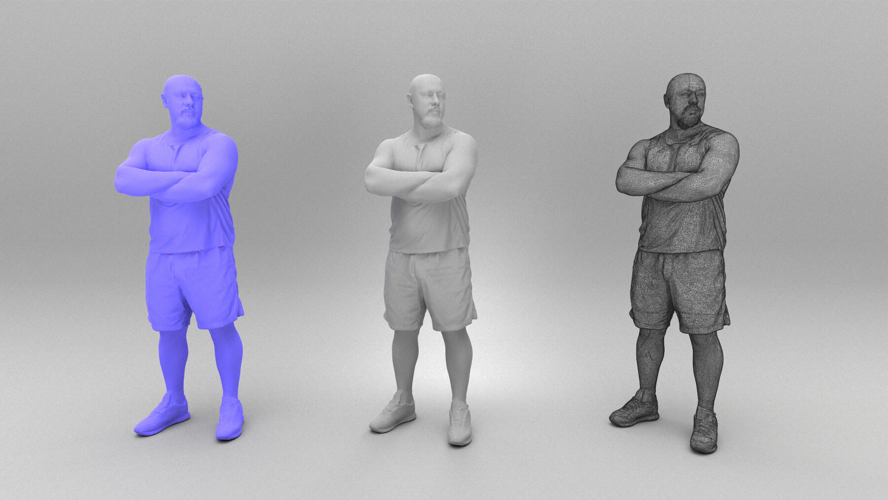 ArtStation - Strong man with crossed arms 389 | Game Assets