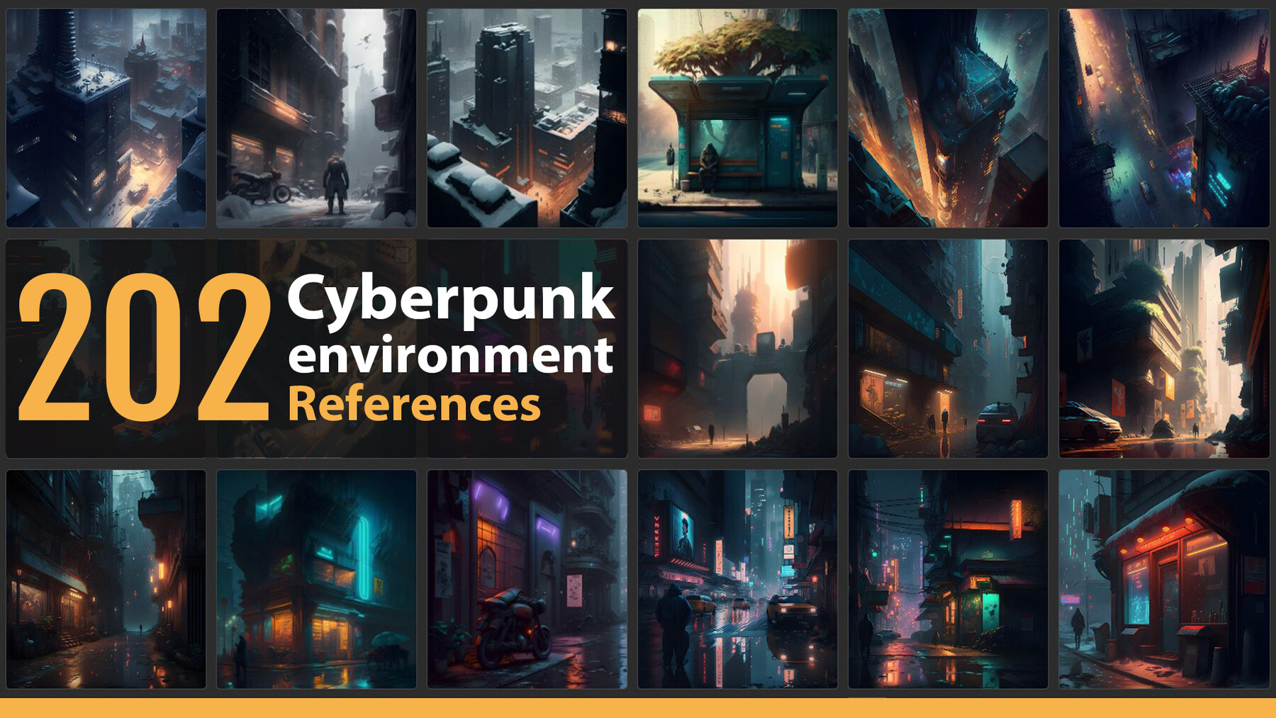 ArtStation - 202 Cyberpunk environment references | Artworks