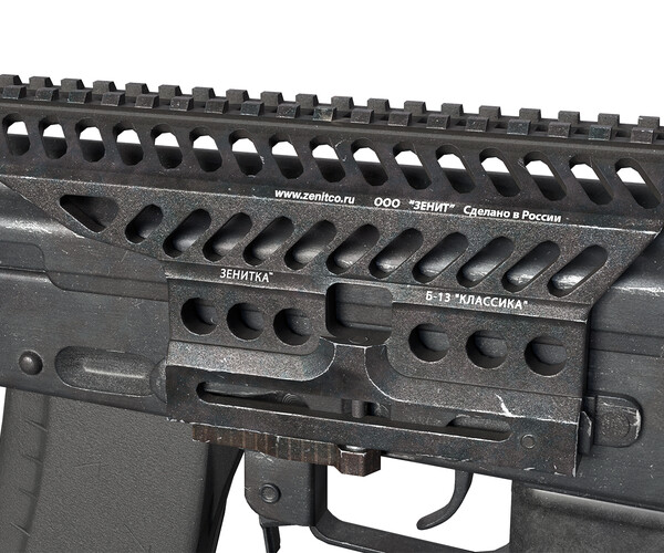 ArtStation - MILITARY Zenitco B-13 Scope Mount Rail for AK ASVAL SVD ...