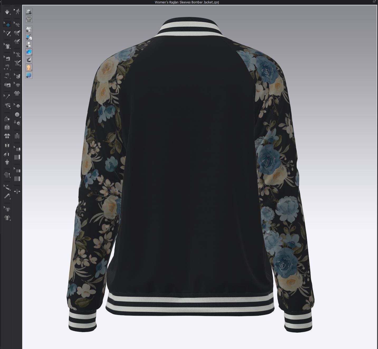 ArtStation - Women's Raglan Sleeves Bomber Jacket, marvelous designer ...