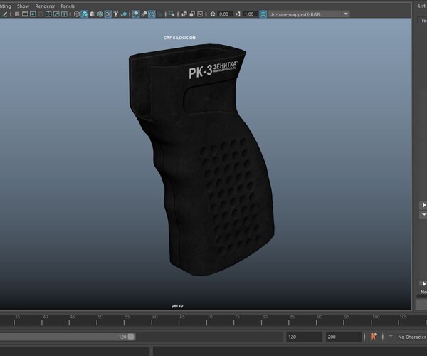 ArtStation - MILITARY Zenitco RK-3 Grip for AK platforms | Game Assets