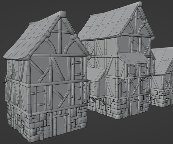 ArtStation - Stylized Medieval Village Modular Pack | Game Assets