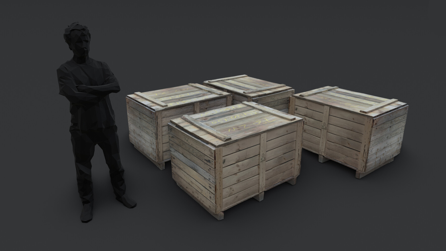 ArtStation - wooden box 2 | Game Assets