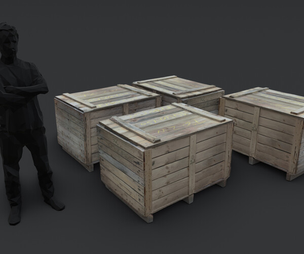 ArtStation - wooden box 2 | Game Assets