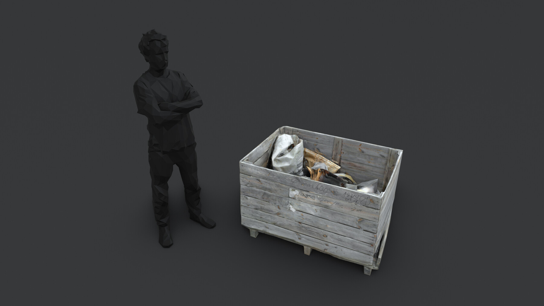 ArtStation - wooden box 3 | Game Assets