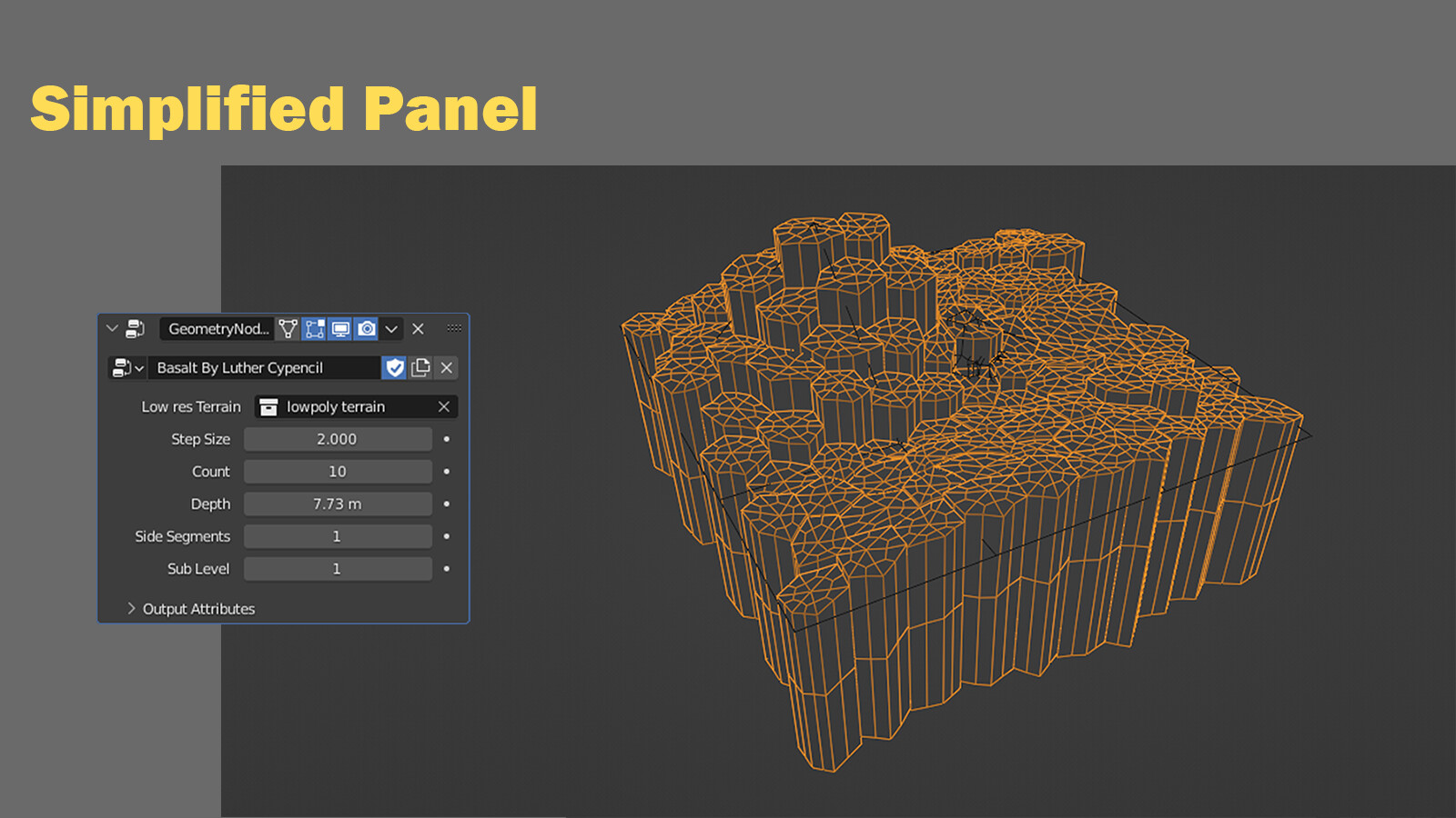 ArtStation - Procedural Basalt Terrain for Blender | Resources