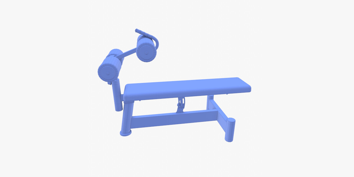 ArtStation - Adjustable crunch bench | Game Assets