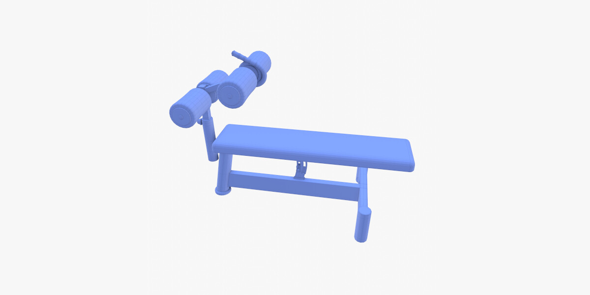 ArtStation - Adjustable crunch bench | Game Assets