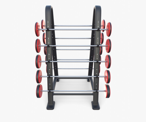 ArtStation - Barbell rack double | Game Assets