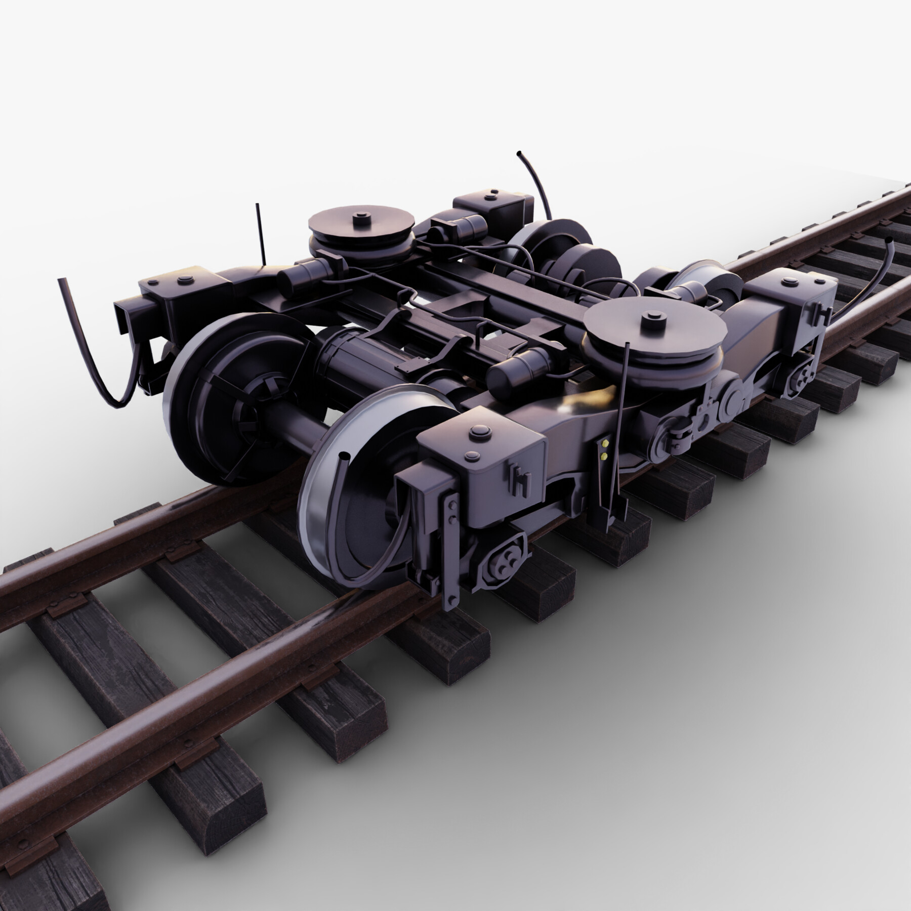 ArtStation - Game-Ready Train Bogey 3D Model | Game Assets