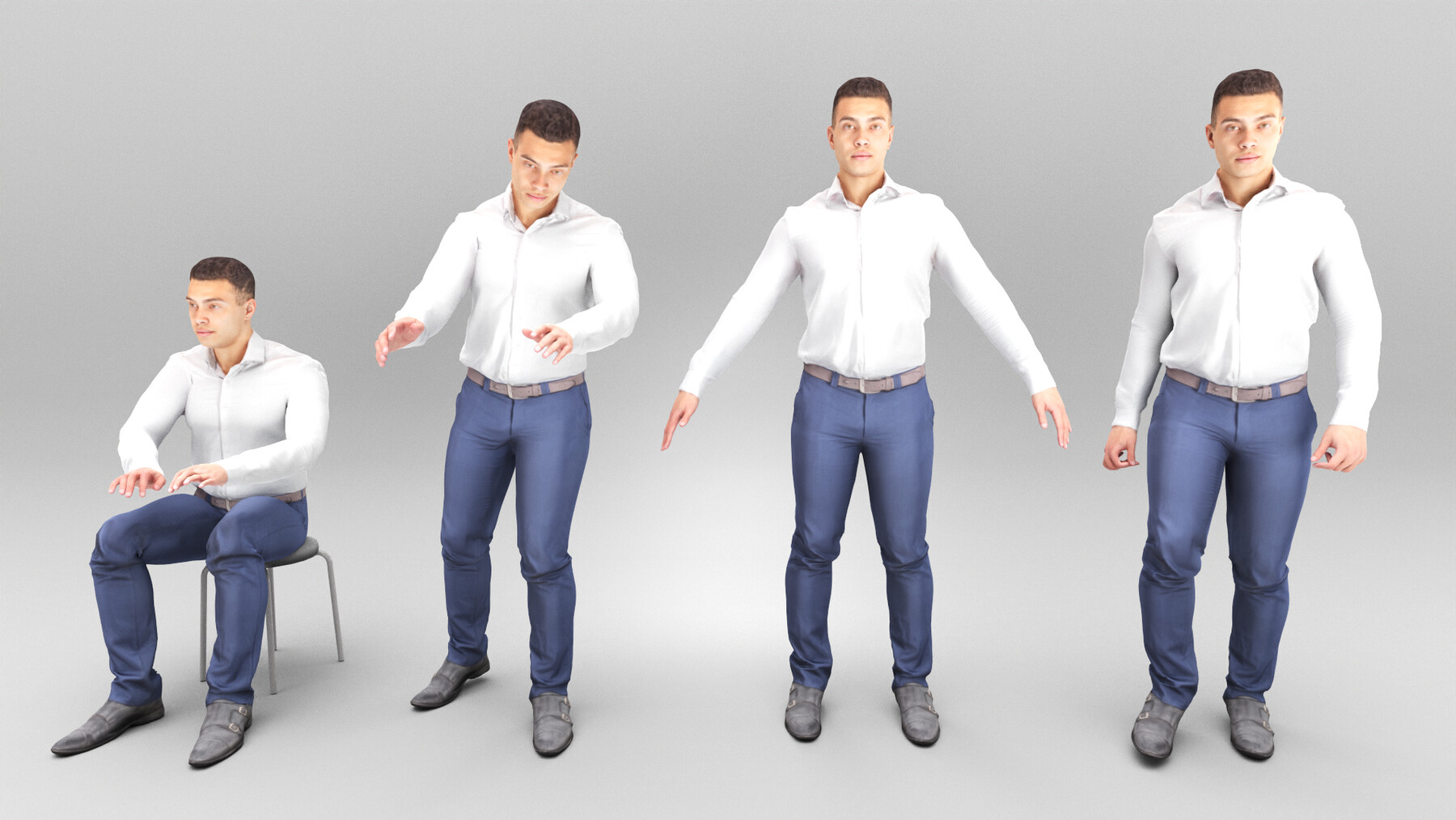 ArtStation - Animated business man 390 | Game Assets