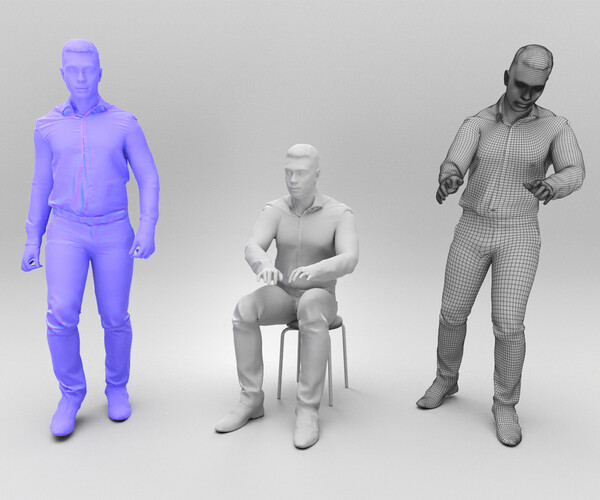 ArtStation - Animated business man 390 | Game Assets