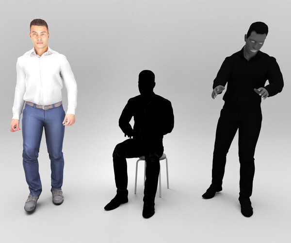 ArtStation - Animated business man 390 | Game Assets