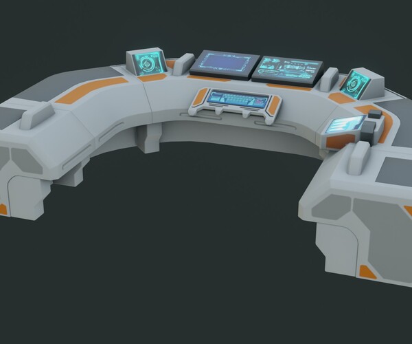 ArtStation - Sci-Fi Control Panel - Low poly - PBR - Game ready | Game ...