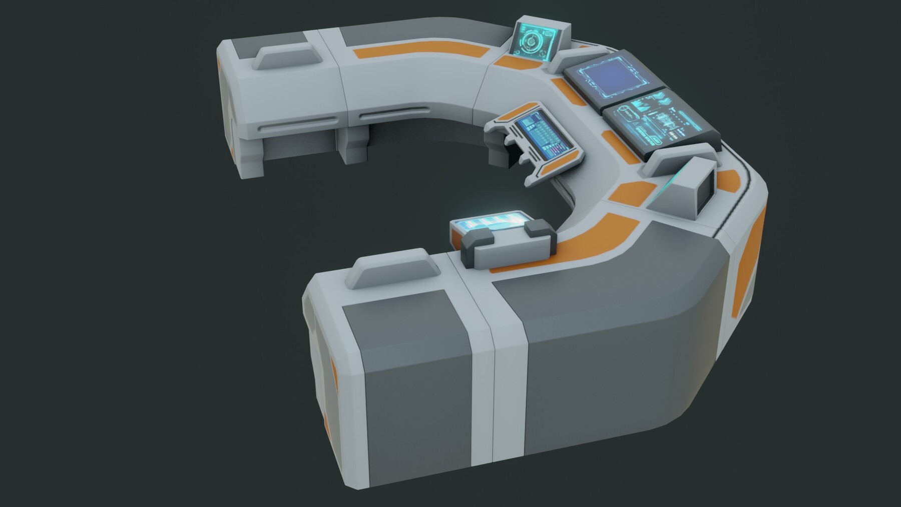ArtStation - Sci-Fi Control Panel - Low poly - PBR - Game ready | Game ...