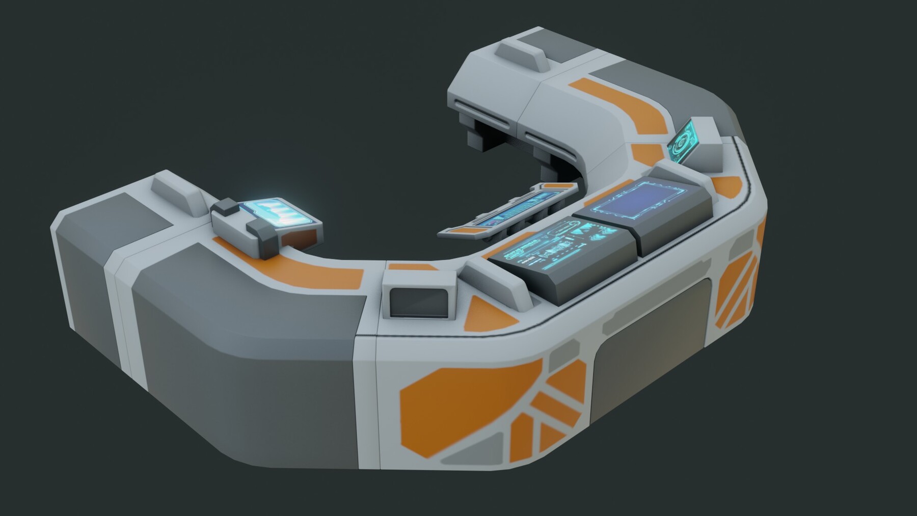 ArtStation - Sci-Fi Control Panel - Low poly - PBR - Game ready | Game ...