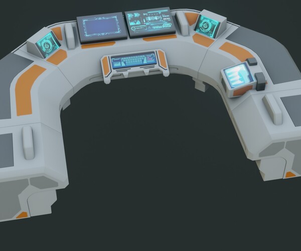 ArtStation - Sci-Fi Control Panel - Low poly - PBR - Game ready | Game ...