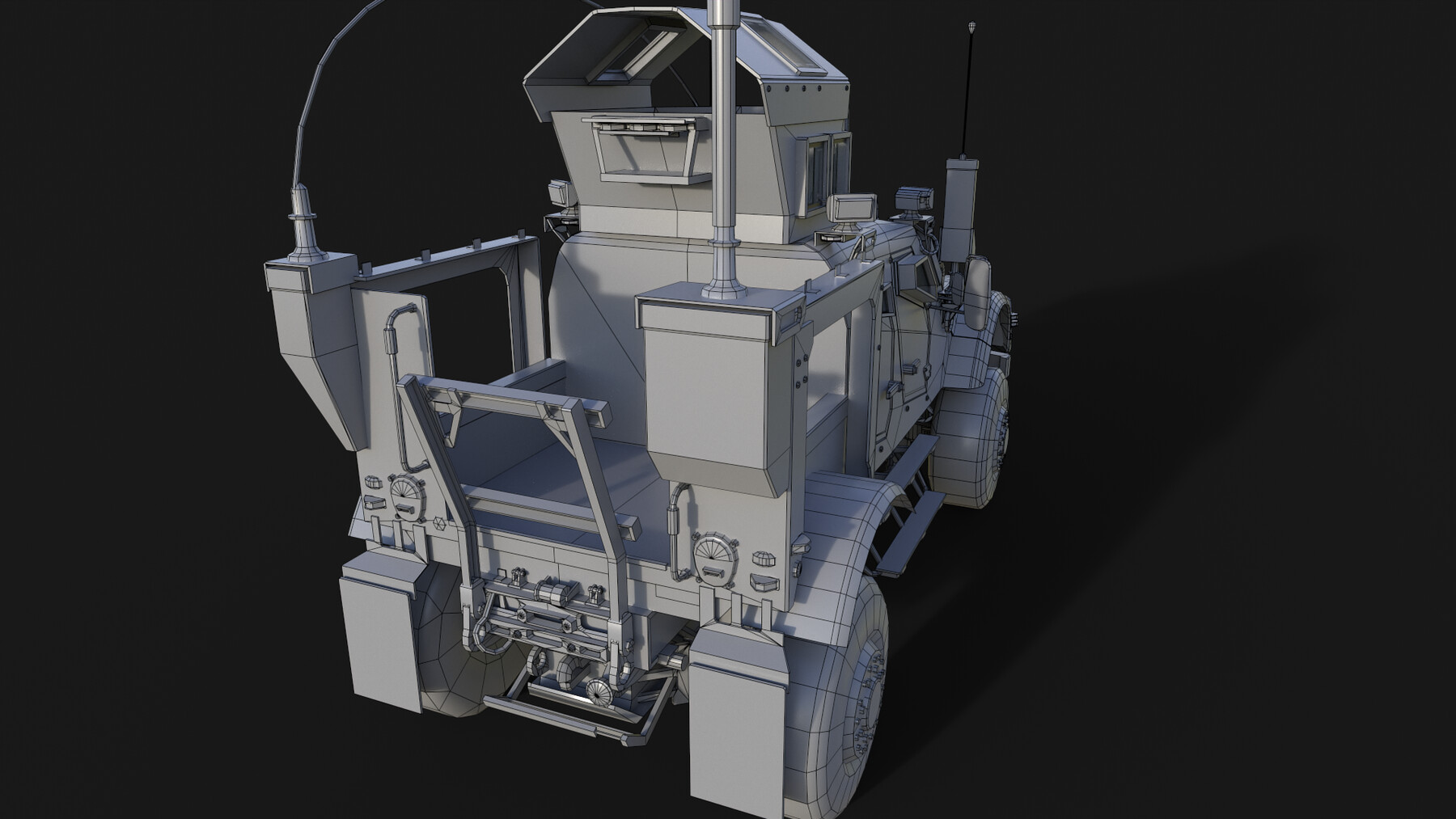 ArtStation - Military Car Ultra Low Poly | Game Assets