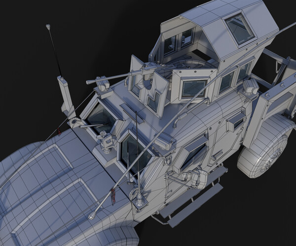 ArtStation - Military Car Ultra Low Poly | Game Assets