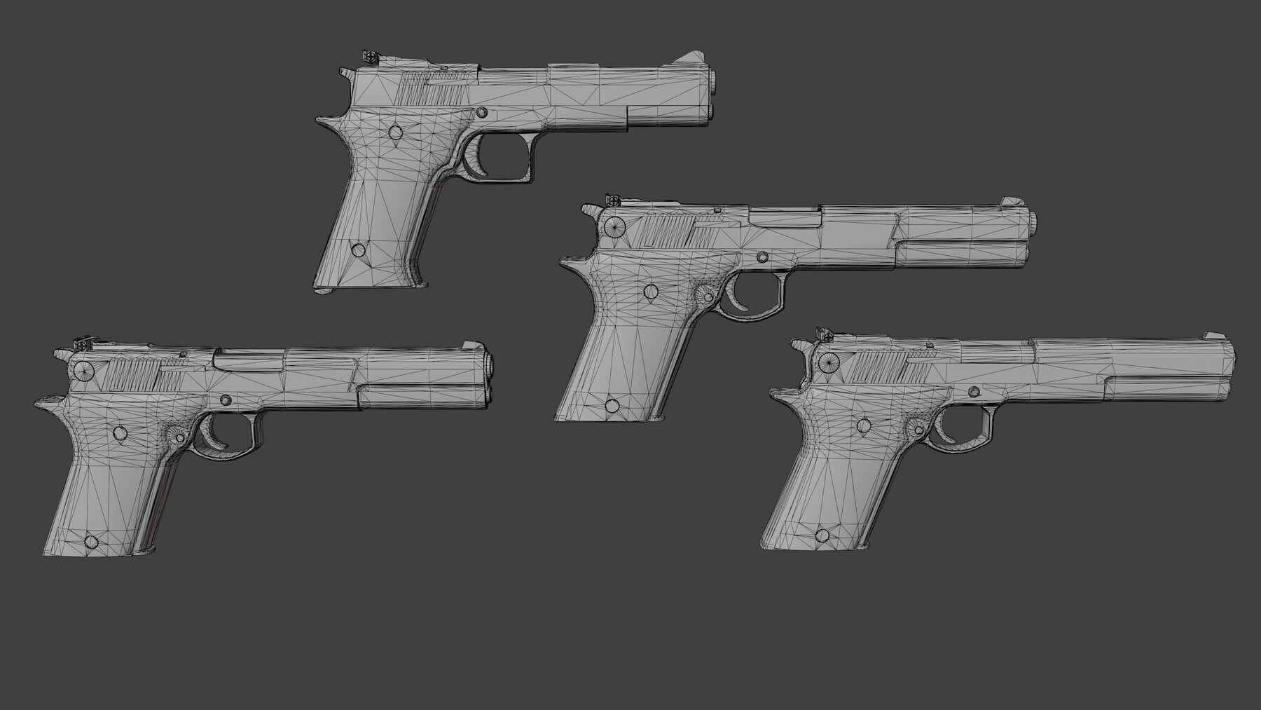 ArtStation - Automag series Pistols | Game Assets