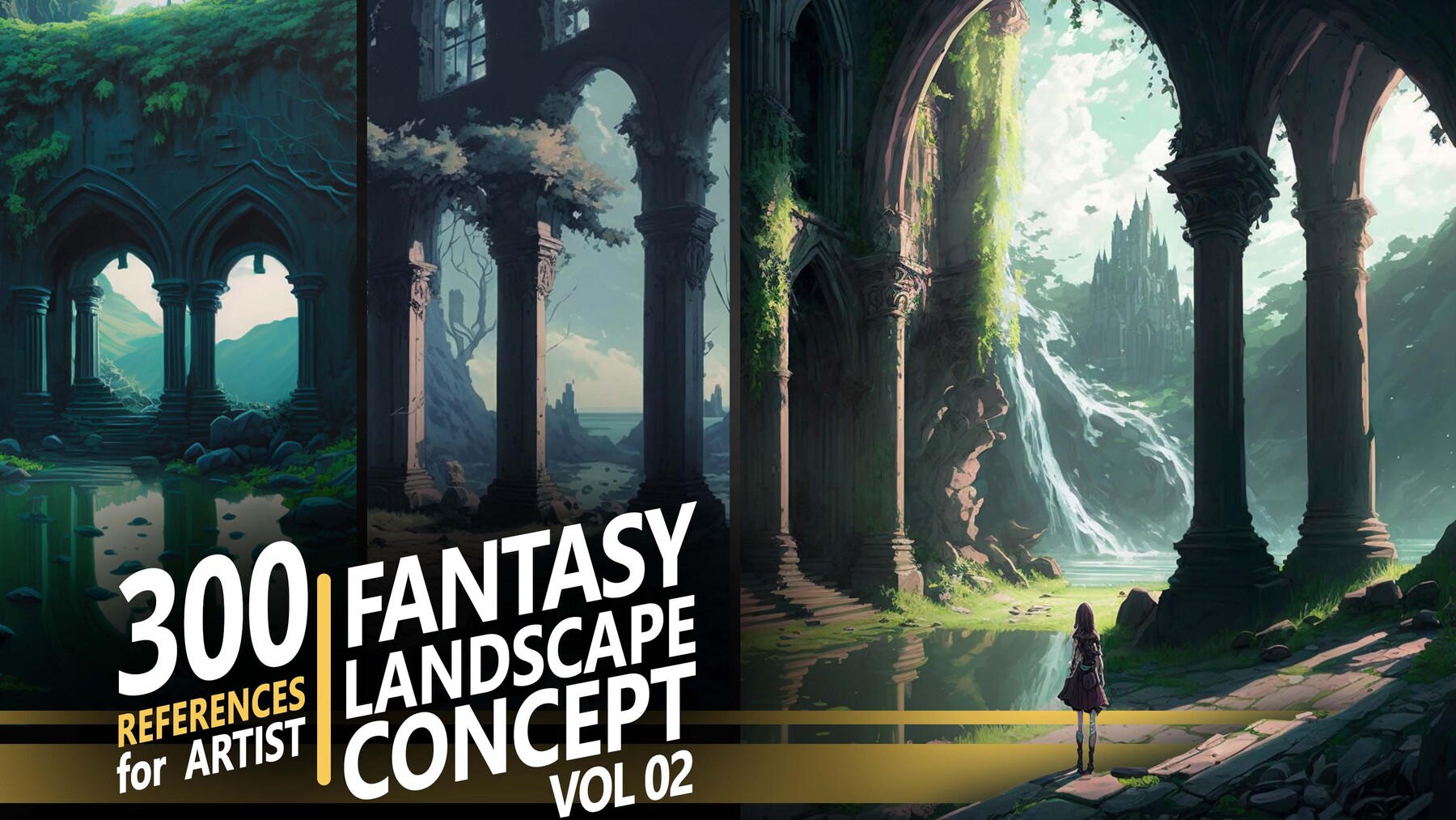 ArtStation - 300 Fantasy landscape concept - VOL 02 - Environment references | Artworks