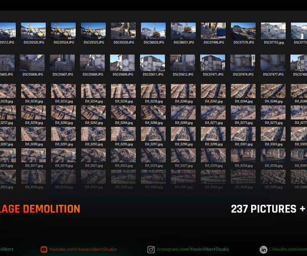 ArtStation - French Village Demolition photo reference pack for ...