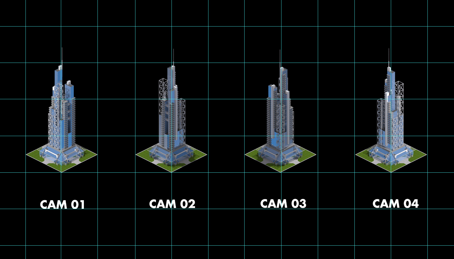 ArtStation - Architecture (Tile#0038, 1x1) – Dimetric Projection ...