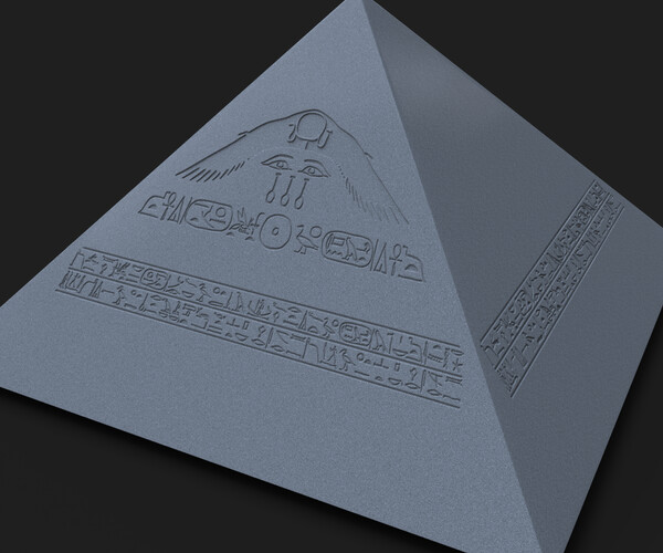 ArtStation - Benben stone - Pyramidion of Amenemhat III | Resources