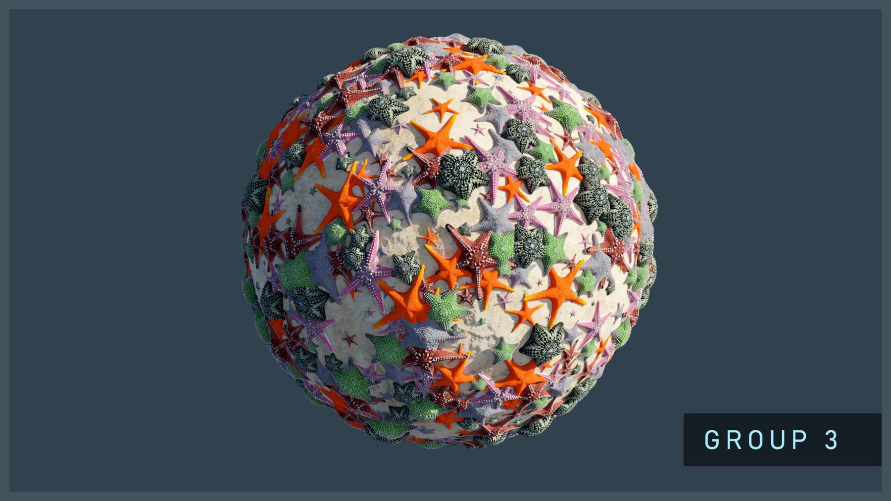 ArtStation - Starfish Variety Pack 3 | Game Assets