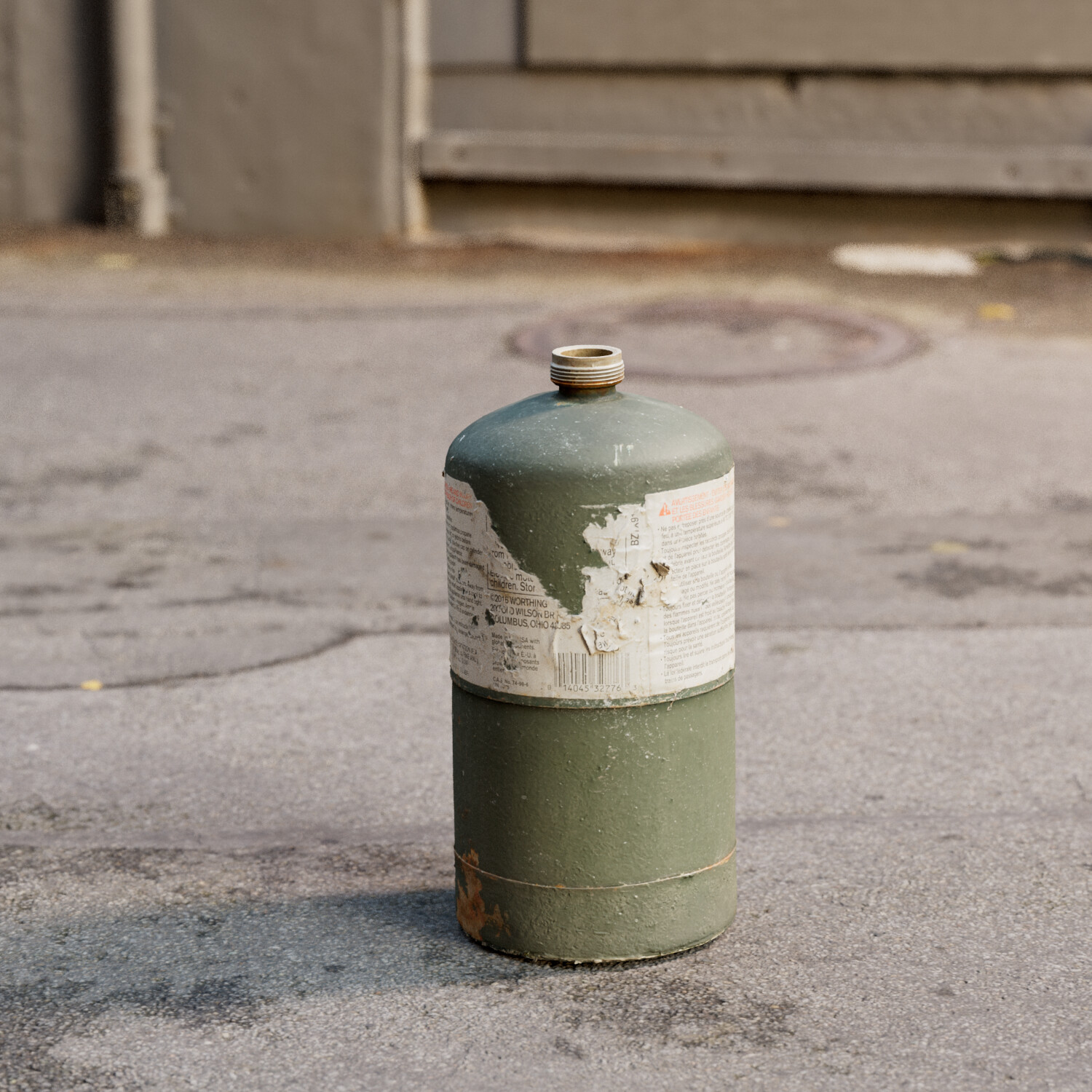 ArtStation - 3D scan of green propane cyllyinder. | Resources