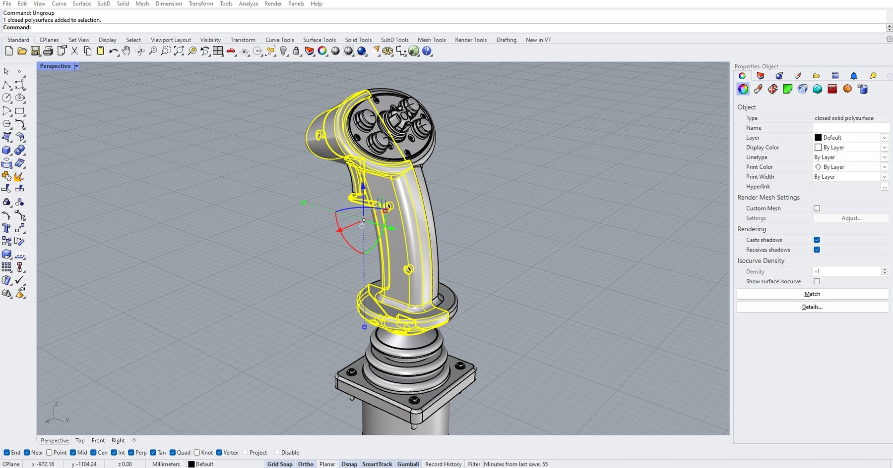 ArtStation - Crane Joystick - Detailed 3D Model | Resources