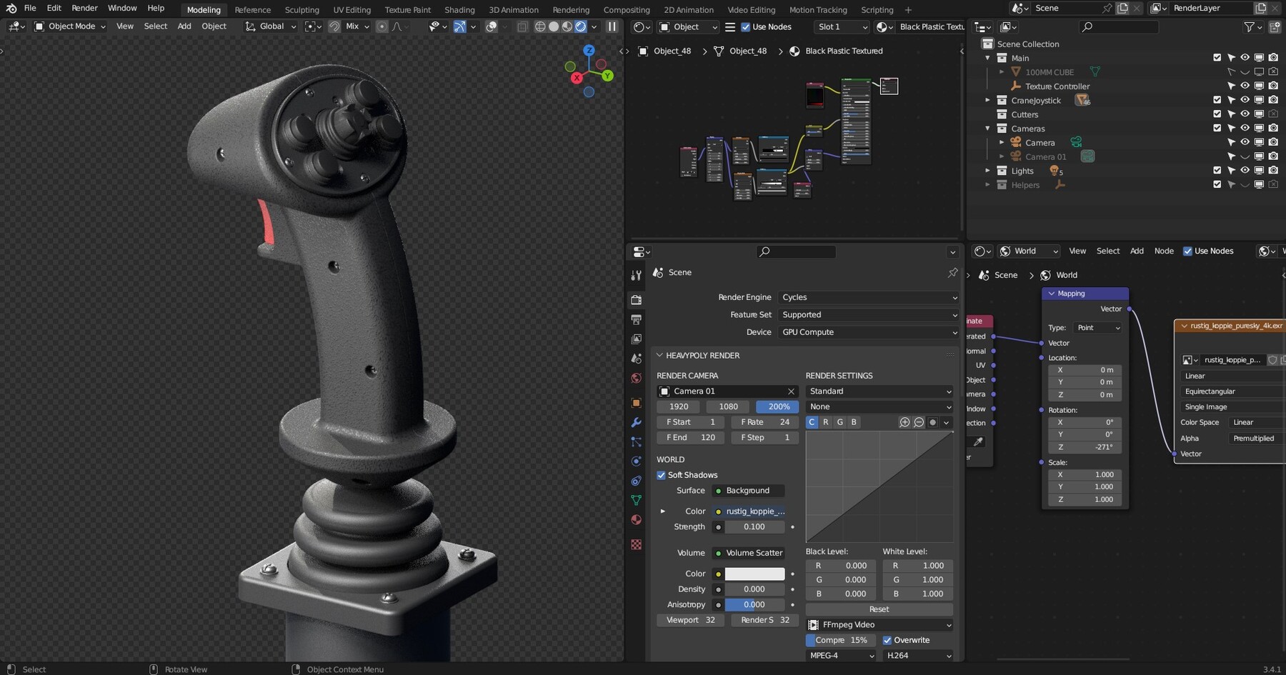 ArtStation - Crane Joystick - Detailed 3D Model | Resources