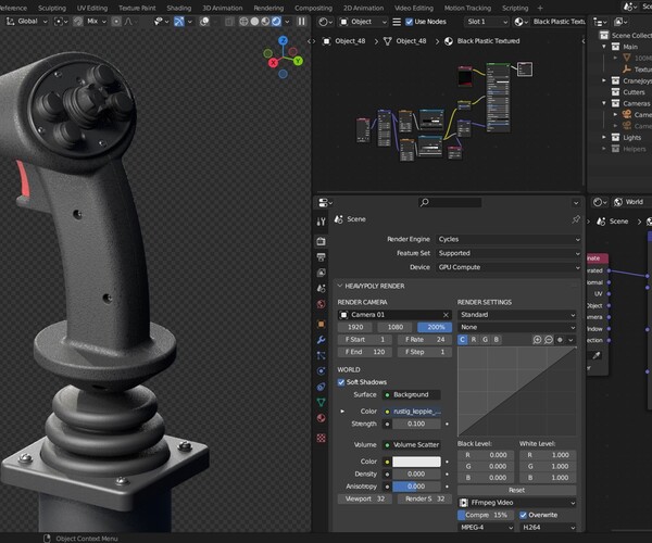 ArtStation - Crane Joystick - Detailed 3D Model | Resources