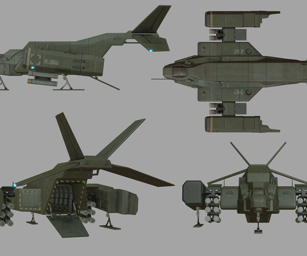 ArtStation - dropShip | Game Assets