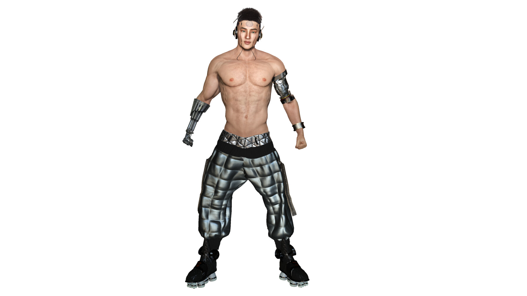 ArtStation - AAA 3D Cyborg Futuristic Male 02 - Game Ready Realistic ...