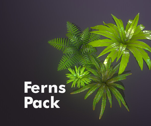 ArtStation - Ferns Pack | Game Assets