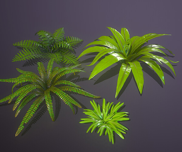ArtStation - Ferns Pack | Game Assets