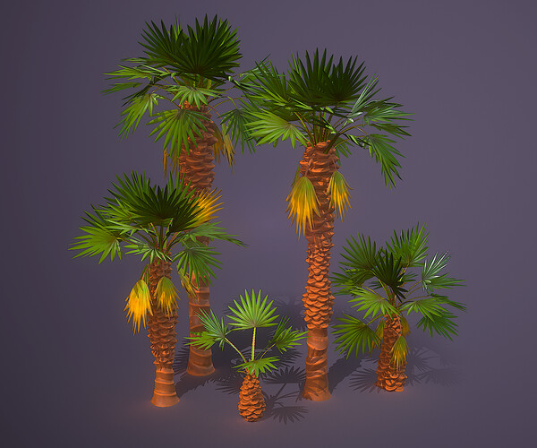 ArtStation - Stylized Jungle Plants | Game Assets