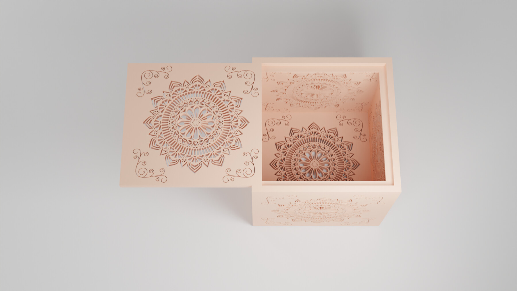 ArtStation - Mandala Patterned Box | Resources